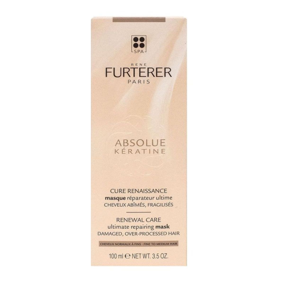 Rf Absolue Keratine Masque Che/Fin 100 Ml